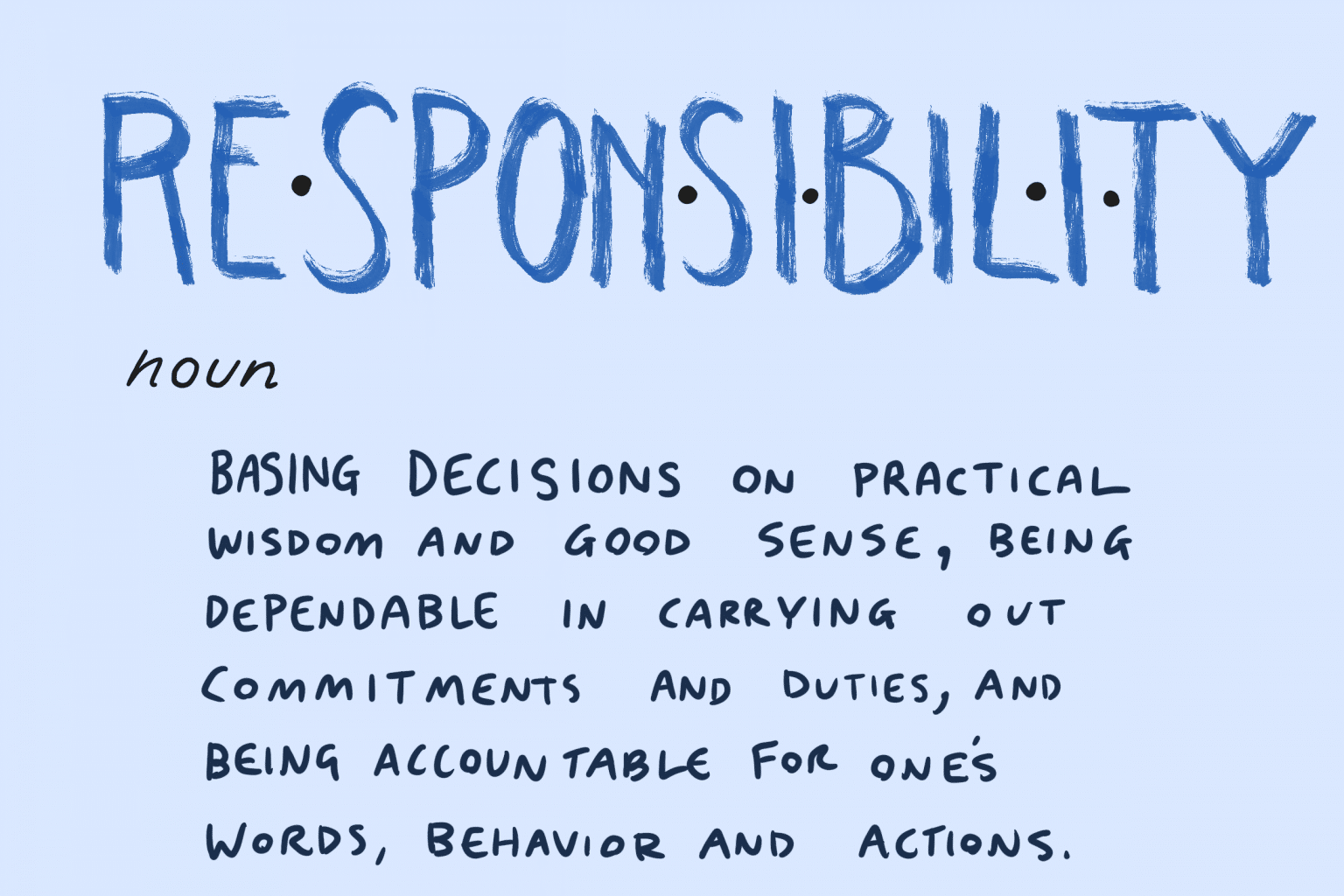 Character Counts: Responsibility | Wisdom Wonder Project